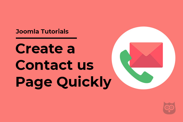 How To Create A Contact Us Page Quickly Without Using Any Extension In 